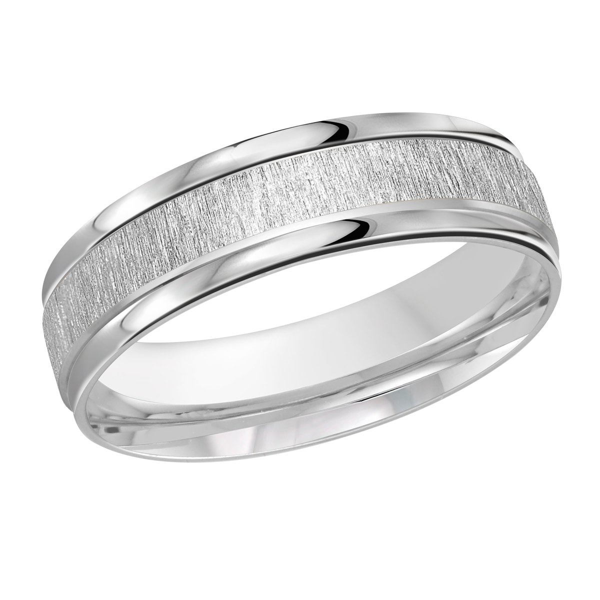 Men's 6mm Sandpaper-finish Wedding Ring Platinum | Ritani
