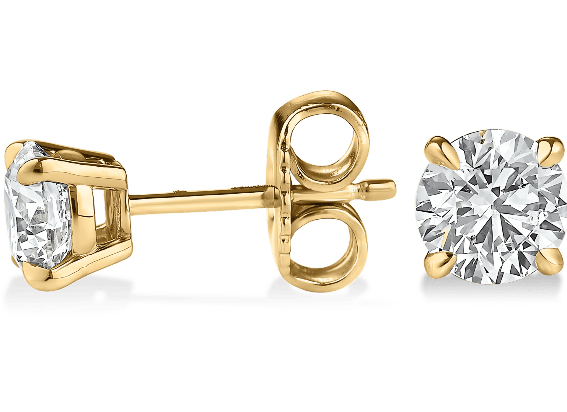 Round Four-Prong Earring Baskets | Ritani