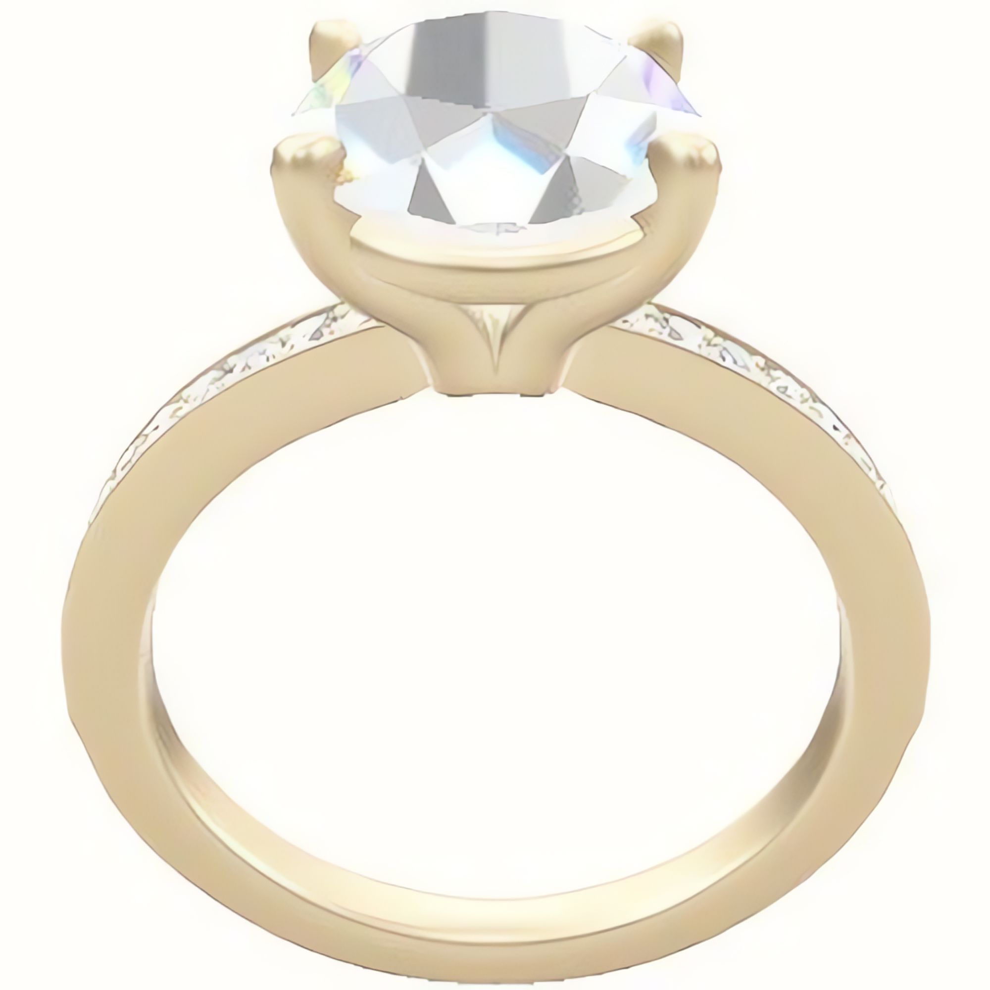 Micropave With Standard Four Prong Head 18kt Yellow Gold | Ritani