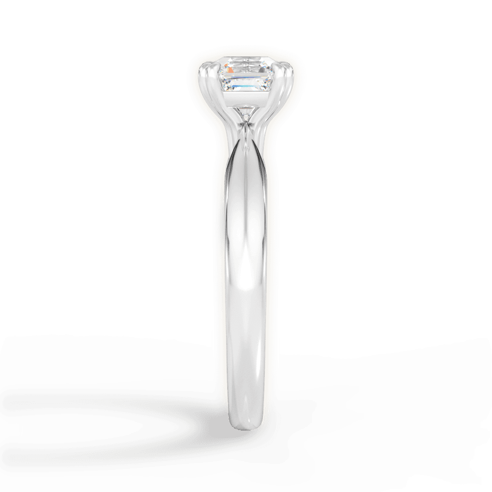 Tallulah Solitaire Platinum Asscher Cut Engagement Ring | Ritani
