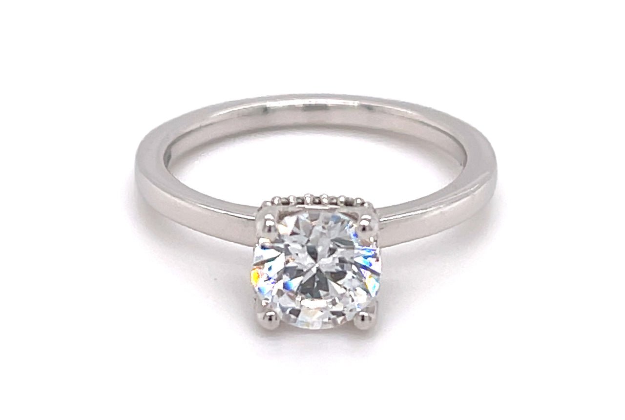 Diamond Collar Solitaire Engagement Ring | Ritani