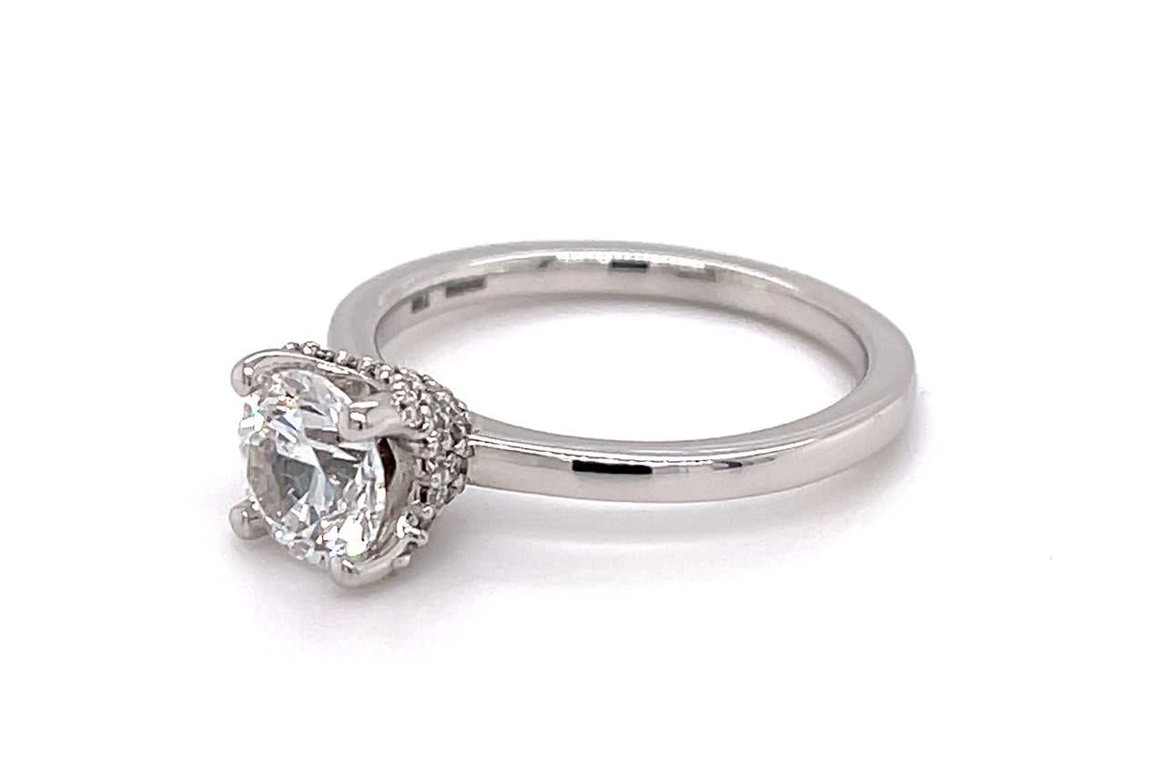 Diamond Collar Solitaire Engagement Ring | Ritani