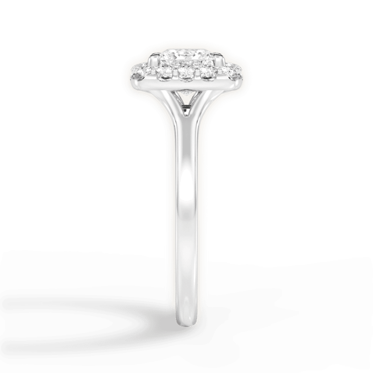 Celia Halo 14kt White Gold Princess Cut Engagement Ring | Ritani