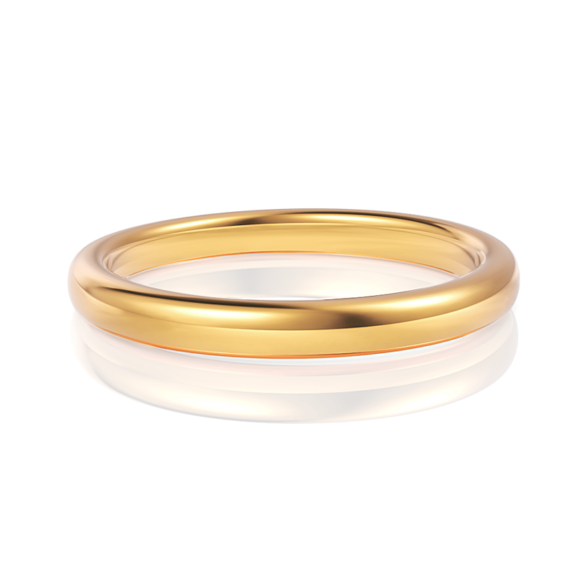 Women's 2.4mm High Polish Wedding Ring 18kt Yellow Gold | Ritani